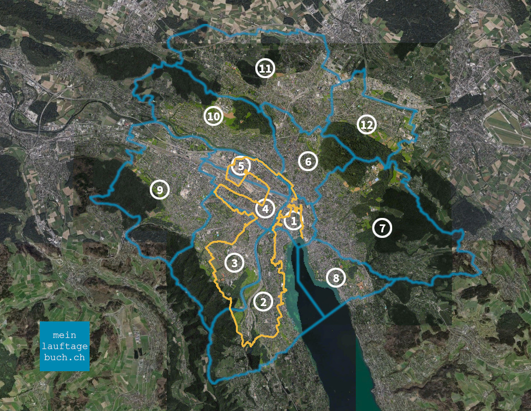 Dreimal im Kreis durch die Stadt Zürich - Mein Lauftagebuch